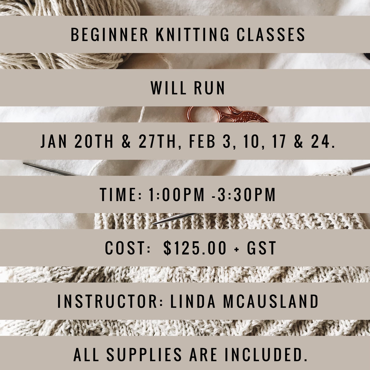 Beginner Knitting Classes – Hippy Strings